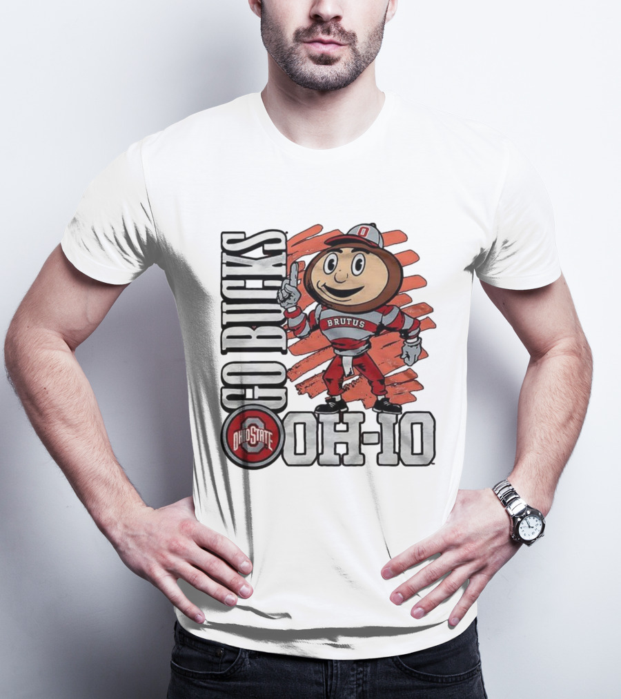 Ohio State Buckeyes Brutus Mascot Go Bucks OH-IO T-Shirt