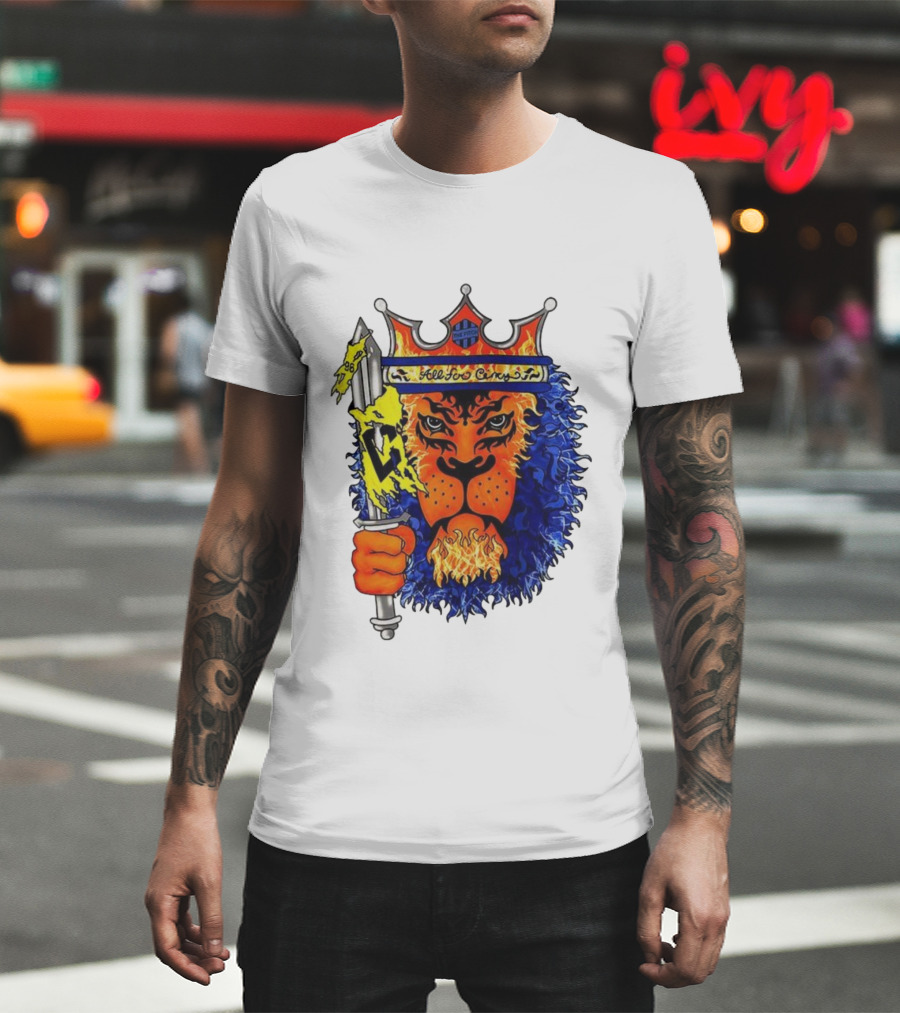 All For Cincy Lion Sword The Pride Crown Flame T-Shirt