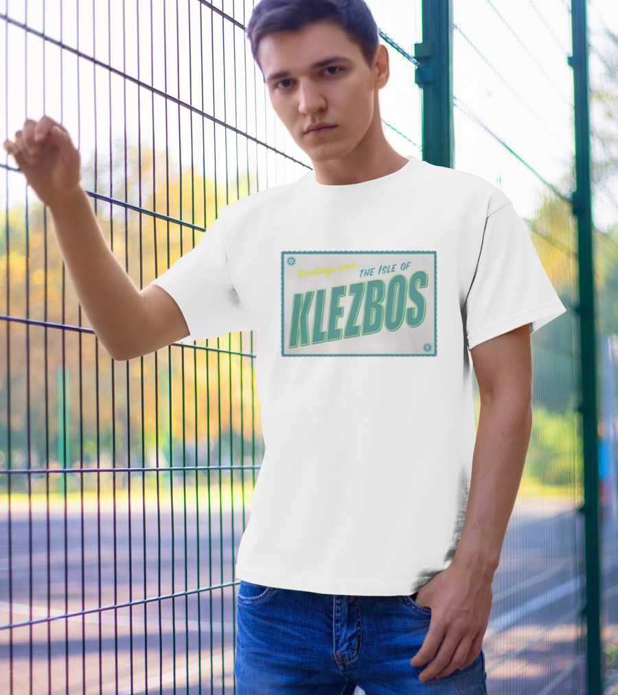 Greetings From The Isle Of Klezbos Vintage New T-Shirt
