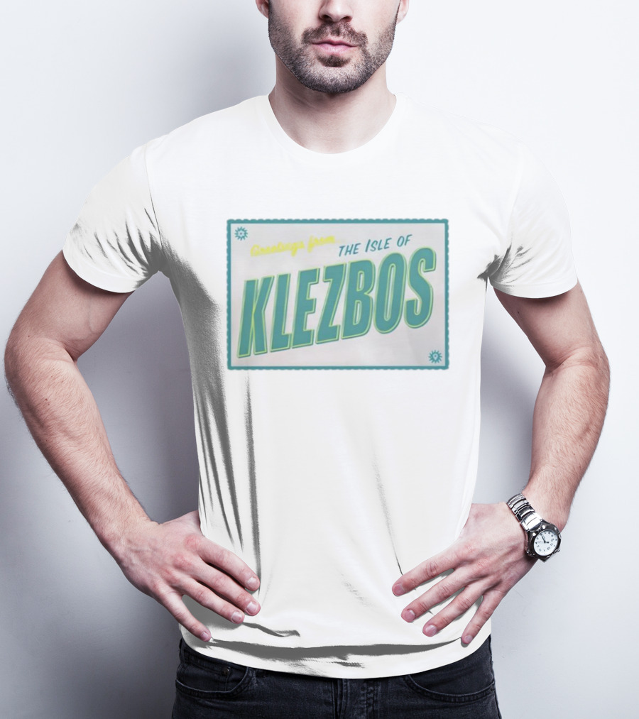 Greetings From The Isle Of Klezbos Vintage New T-Shirt