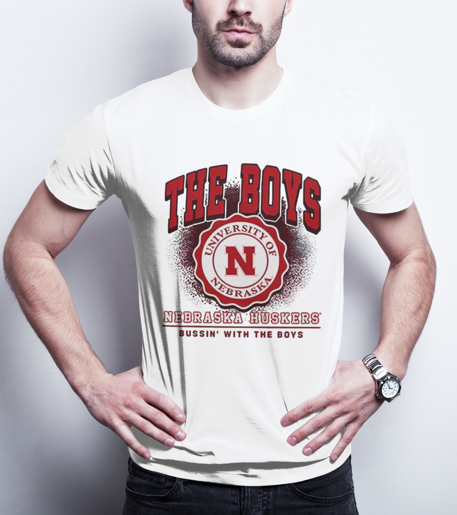 The Boys University Of Nebraska Huskers Bussin' With The Boys T-Shirt