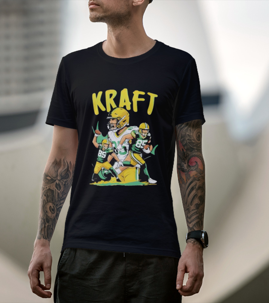 Kraft Football 85 Green Bay Packers Tucker Kraft T-Shirt