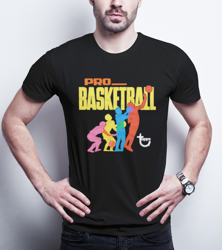 1972 Topps Pro Basketball Retro Silhouettes T-Shirt