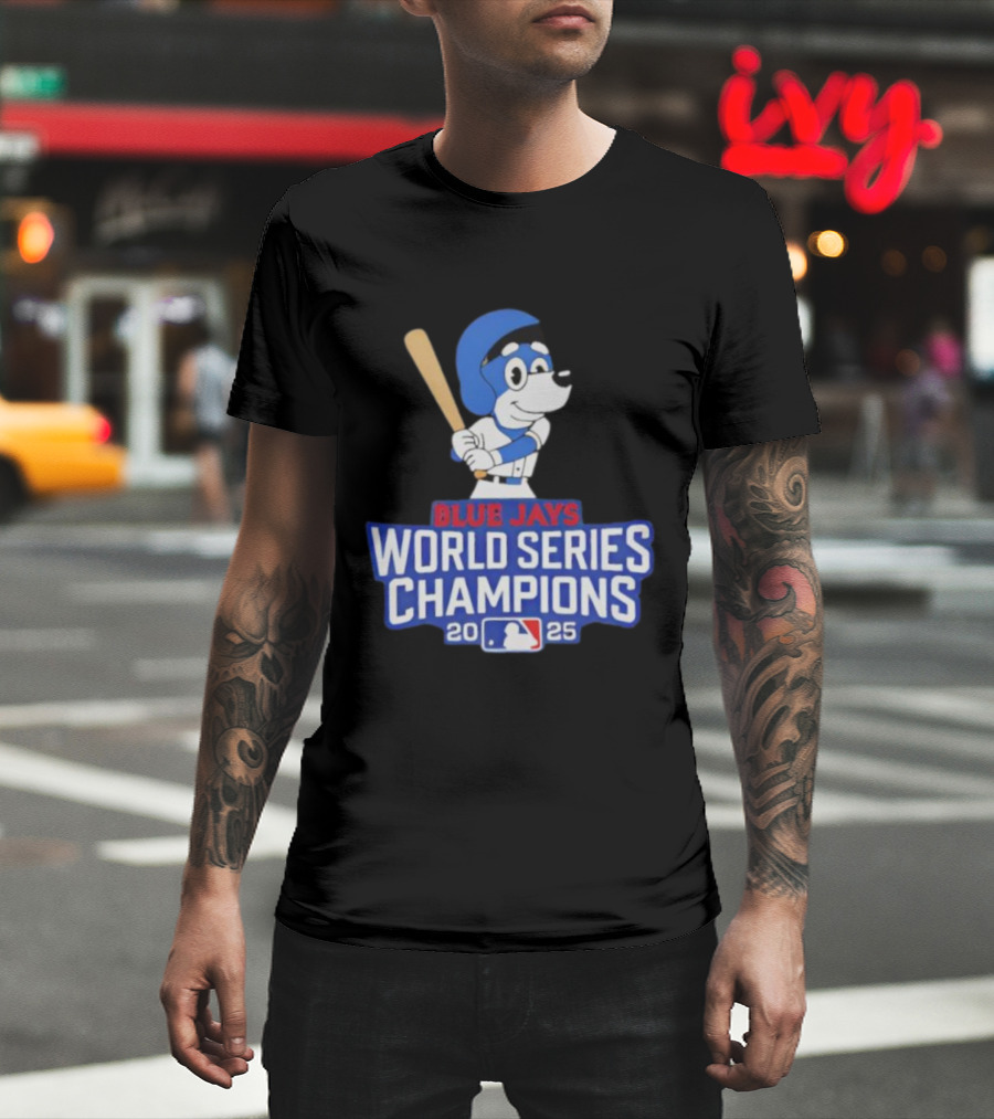 Blue Jays World Series Champions 2025 Bluey Baseball MLB T-Shirt
