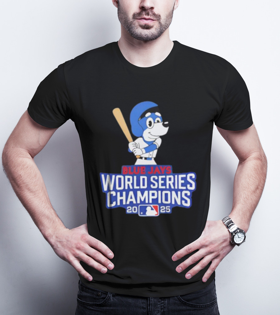 Blue Jays World Series Champions 2025 Bluey Baseball MLB T-Shirt