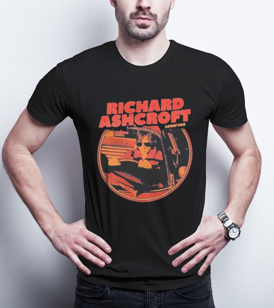 Richard Ashcroft Lovin’ You Drive Car Vintage Style Driving Sunglasses T-Shirt