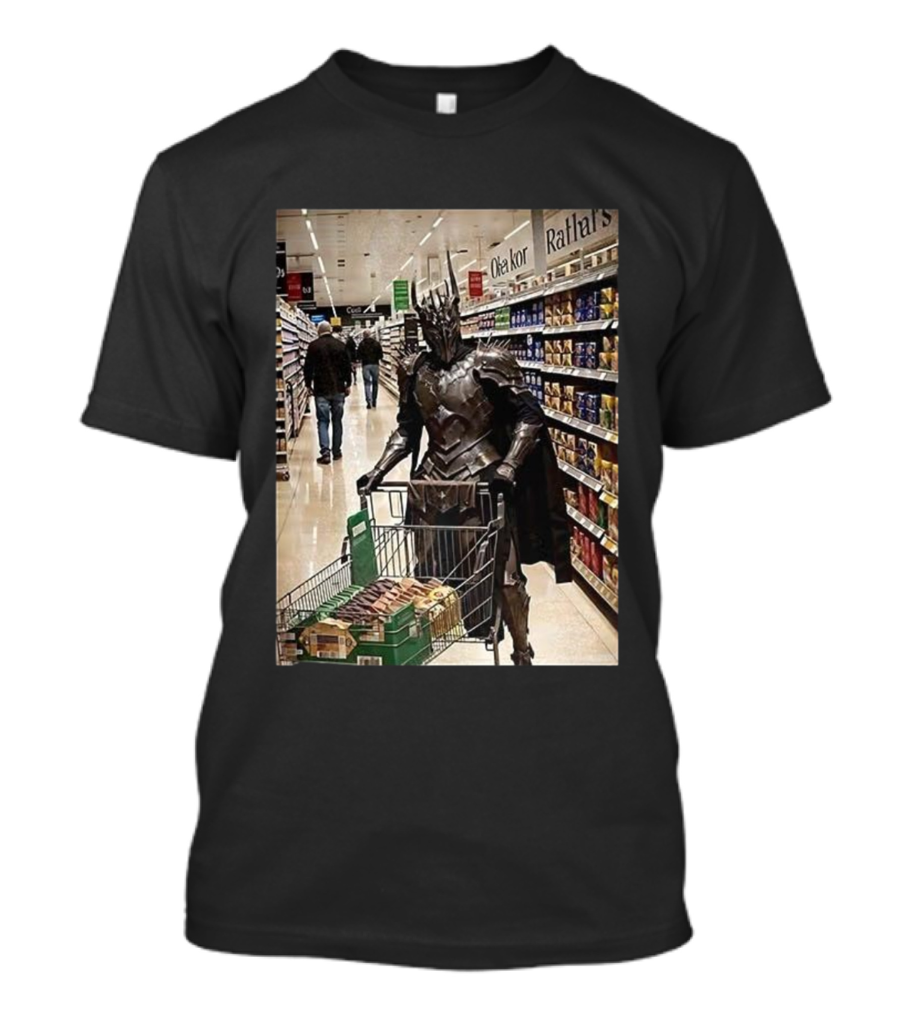 Sauron Shopping Adventure In Grocery Aisle T-Shirt