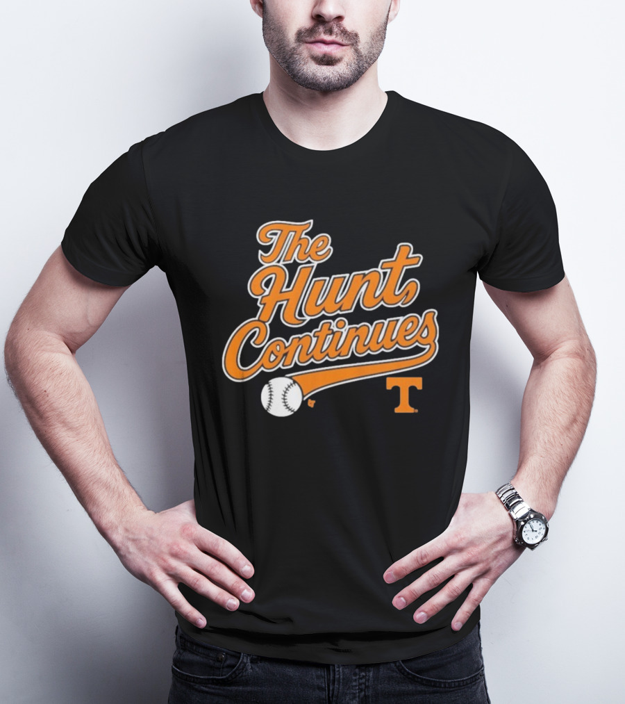 Tennessee Volunteers The Hunt Continues Baseball T T-Shirt