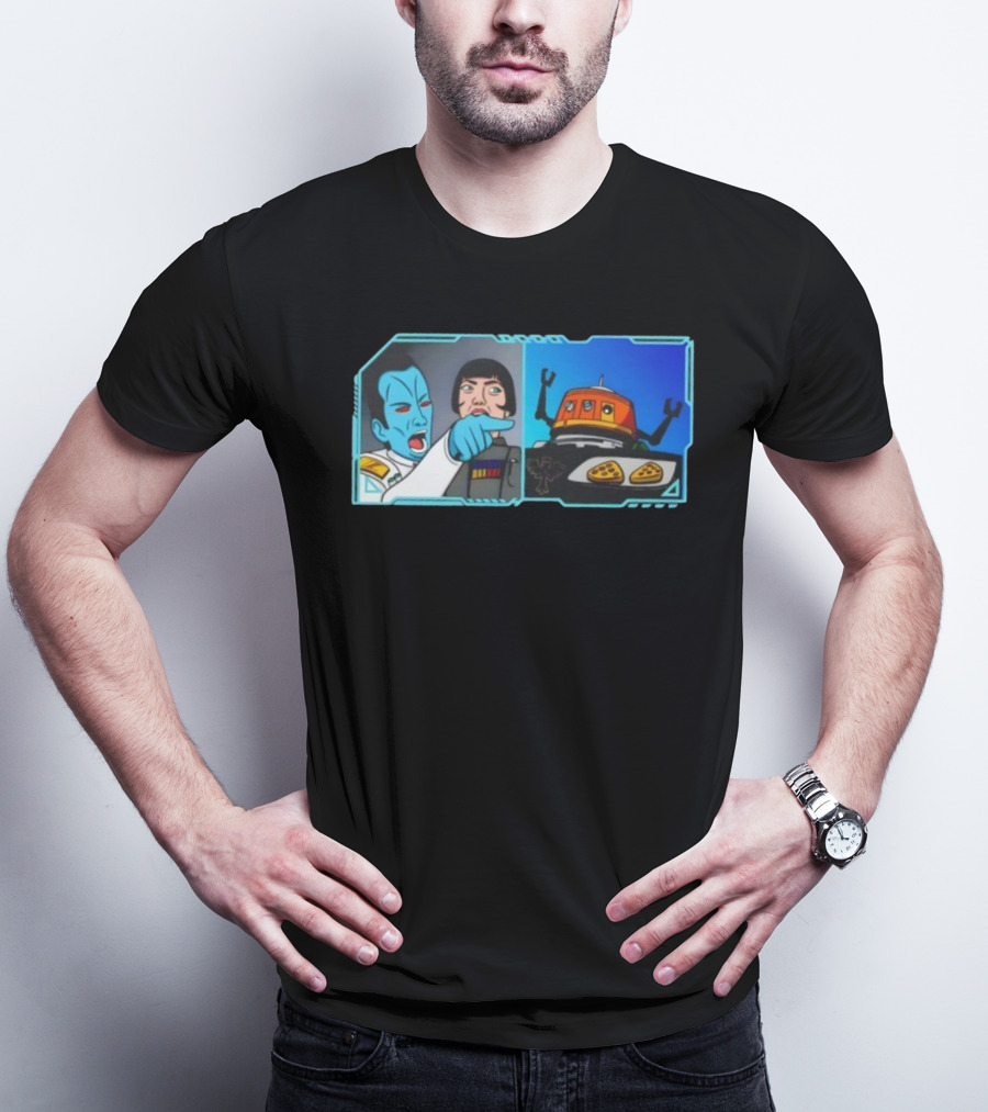 Thrawn Meme Vs. Chopper Star Wars Rebels Pizza Argument T-Shirt