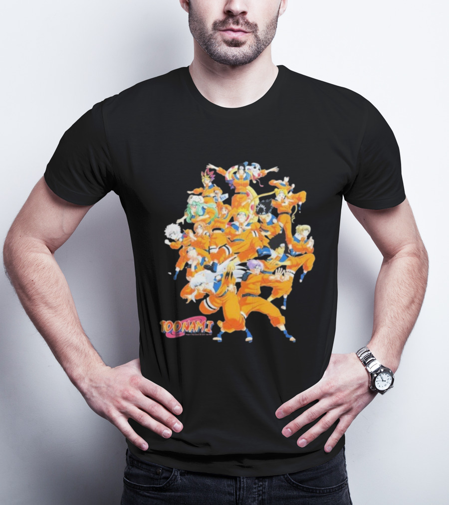 Toonami Cruel.void Shadow Clone Jutsu Anime Character Mashup T-Shirt