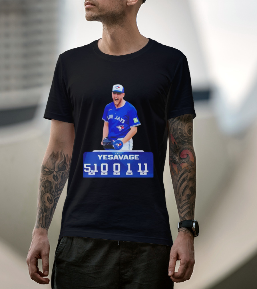 Trey Yesavage Toronto Blue Jays MLB Player World Series 2025 5.1 IP 0 H 1 R 11 K T-Shirt