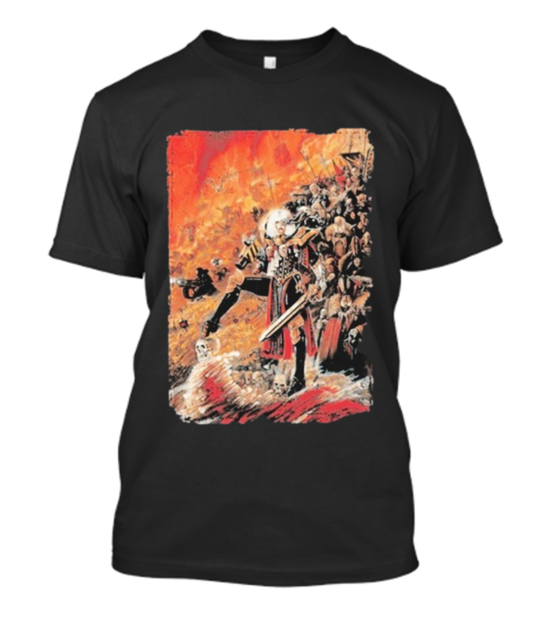 Warhammer Grimdark Canoness Veridyan Battle Scene Fantasy Artwork T-Shirt