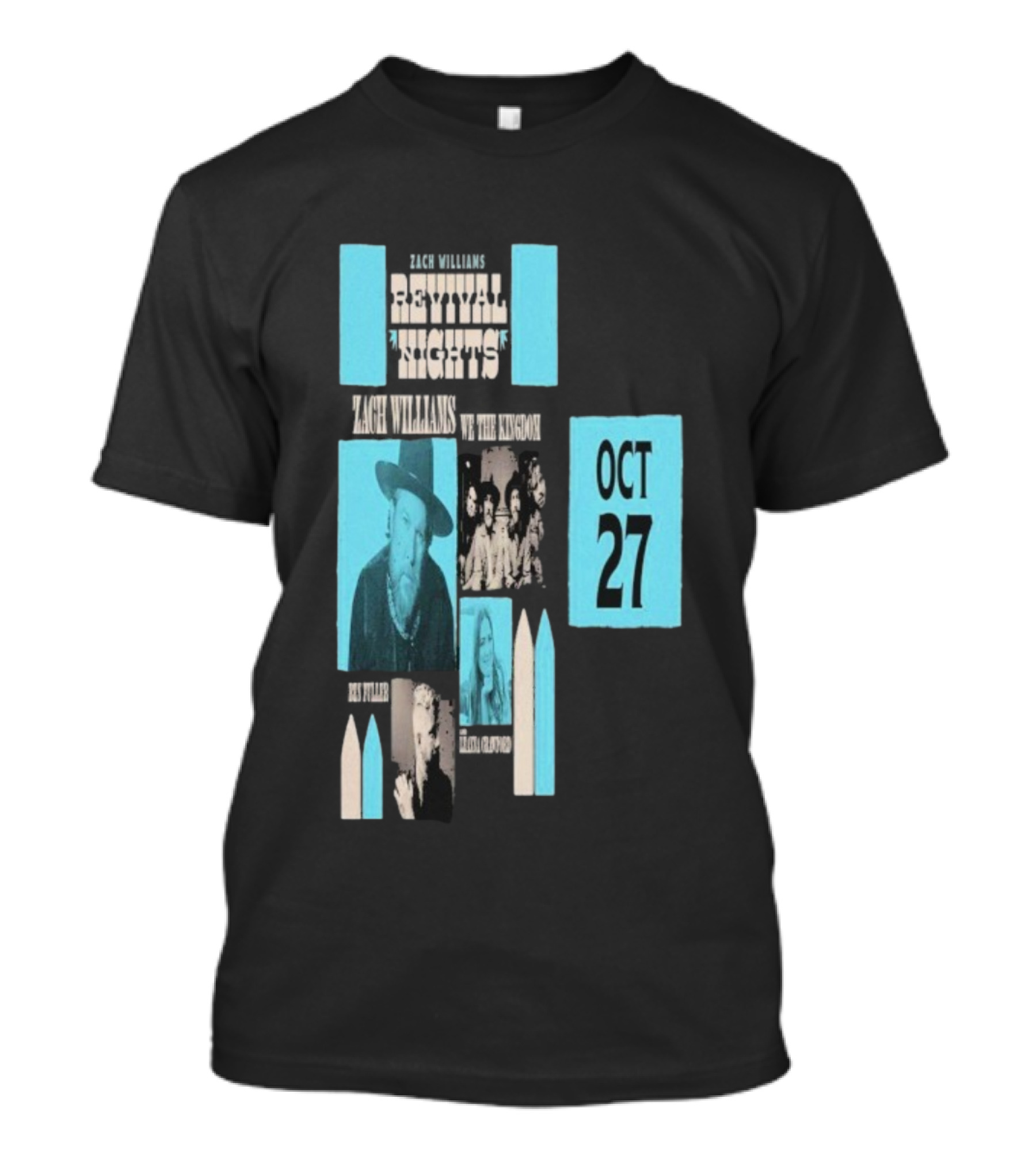 Zach Williams We The Kingdom Revival Nights Red Rocks Oct 27 2025 T-Shirt