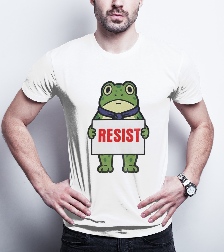 Portland Frog Resist Anti Fascist Trump Democracy Antifa T-Shirt