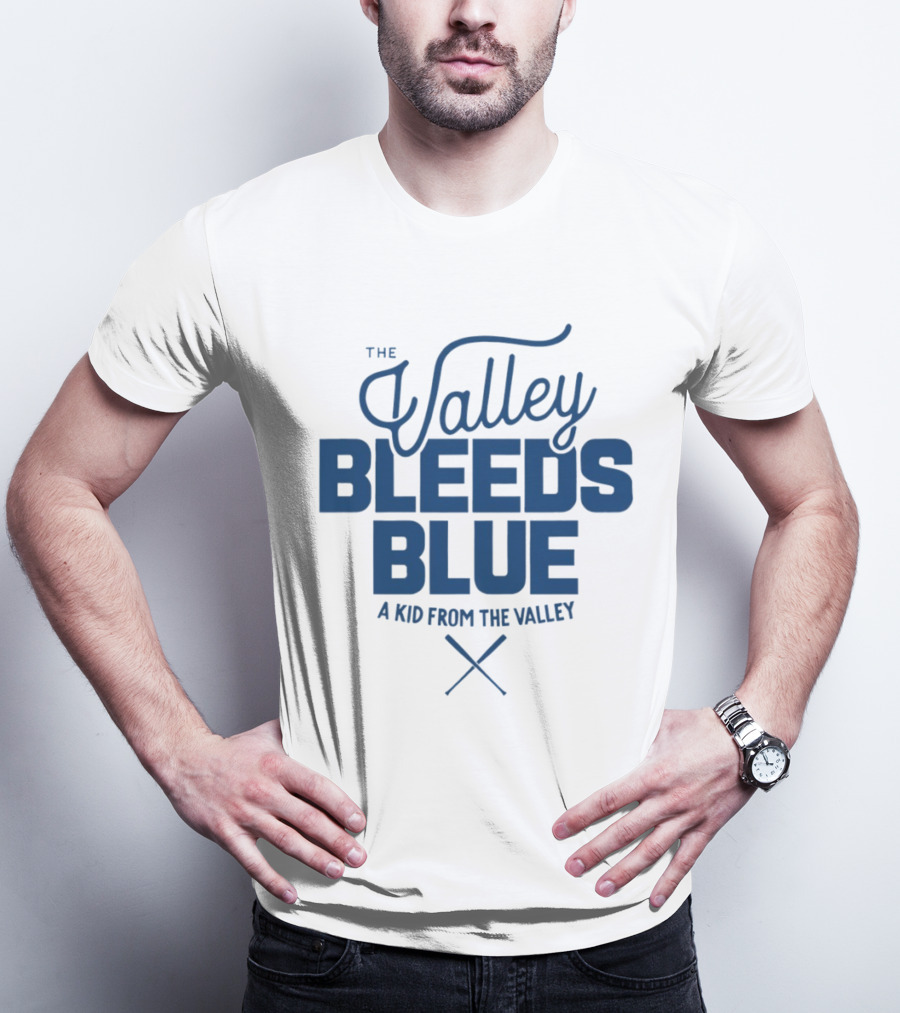 Toronto Blue Jays The Valley Bleeds Blue A Kid From The Valley MLB Baseball 2025 T-Shirt