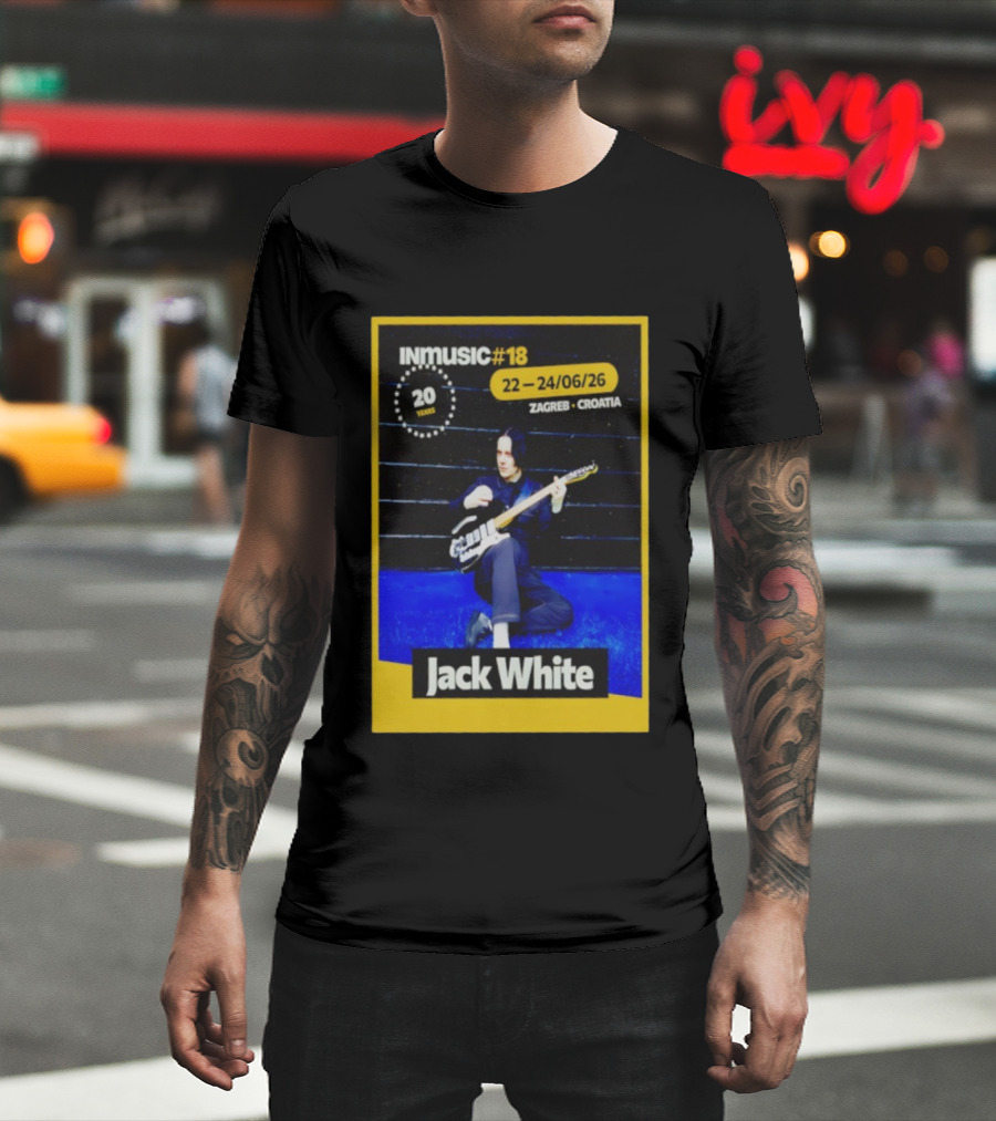INmusic Festival 2026 Jack White Zagreb Croatia June Concert T-Shirt