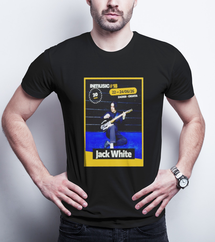 INmusic Festival 2026 Jack White Zagreb Croatia June Concert T-Shirt