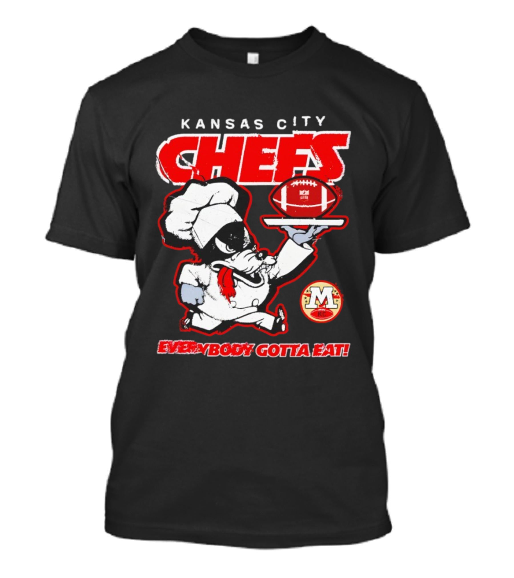 Kansas City Chefs Everybody Gotta Eat NFL Football 2025 T-Shirt