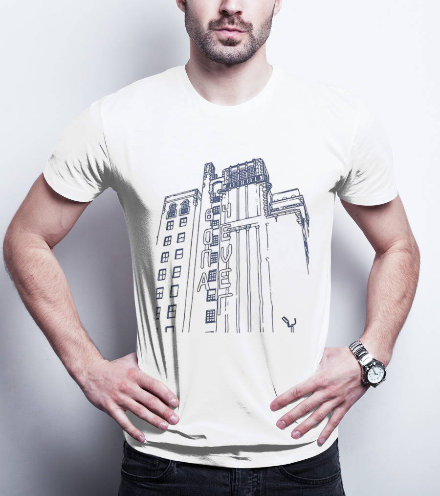 Bona 4Eva Hotel Building Neon Sign Design T-Shirt