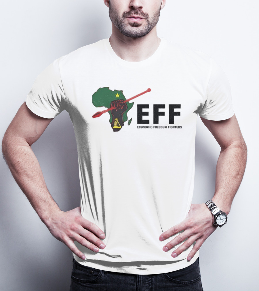 EFF Economic Freedom Fighters Africa Fist And Spear T-Shirt