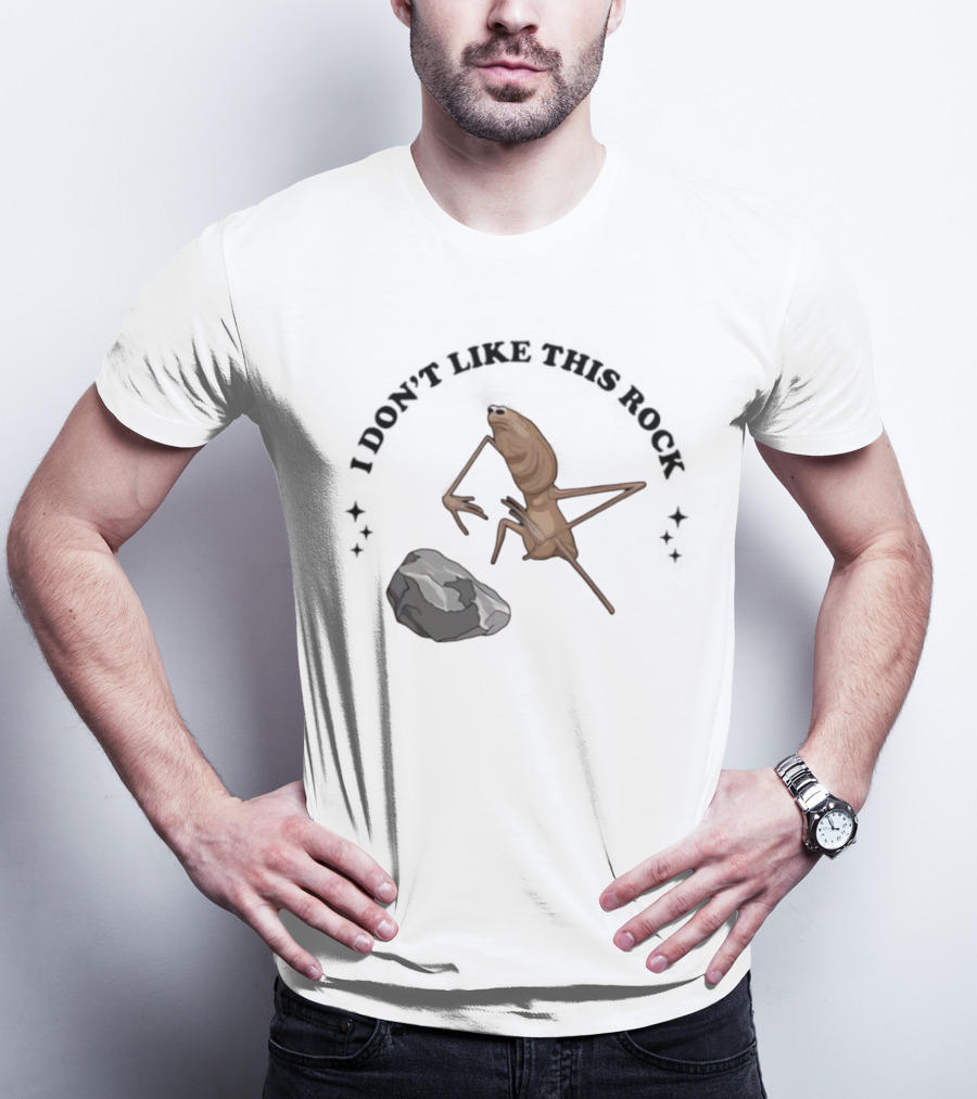 Marcus I Dont Like This Rock Creature Cartoon T-Shirt