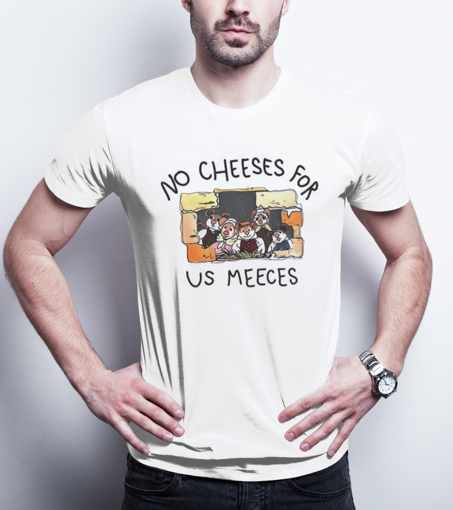 Muppet Mice Family No Cheeses For Us Meeces Brick Wall Theme T-Shirt