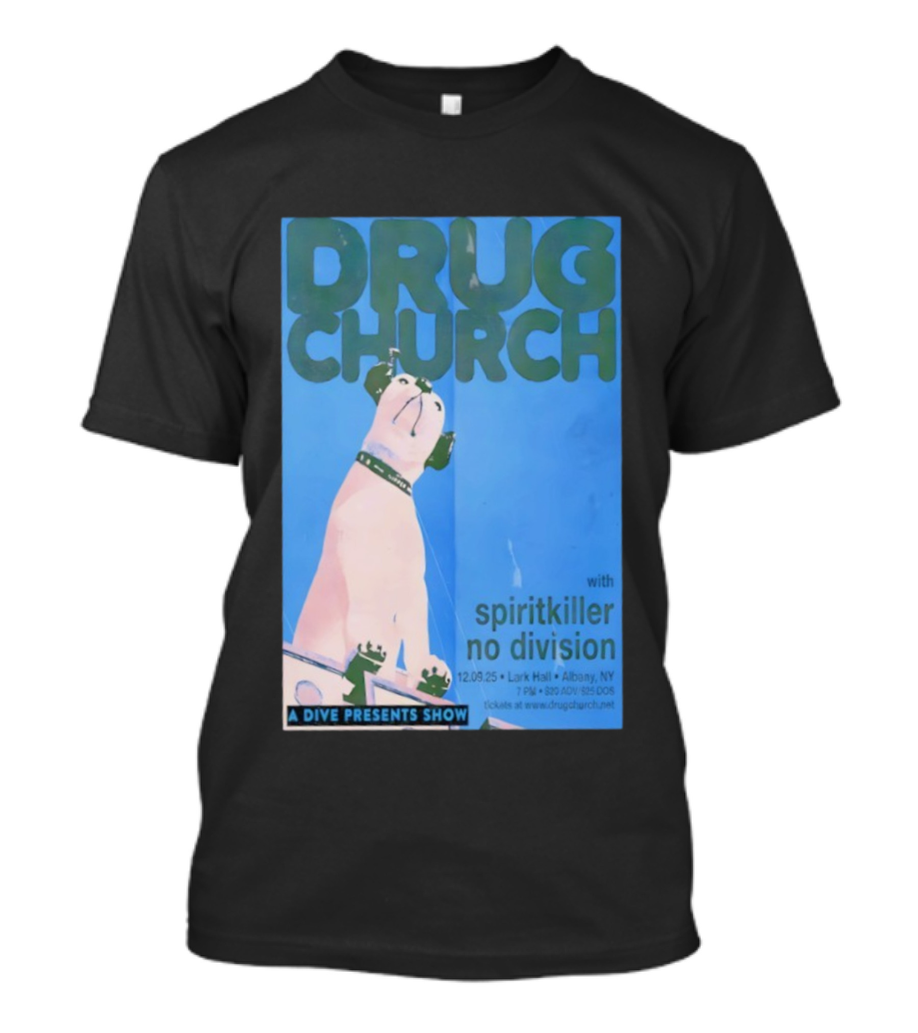 Drug Church Spiritkiller No Division Lark Hall Albany NY Dec 9 2025 T-Shirt