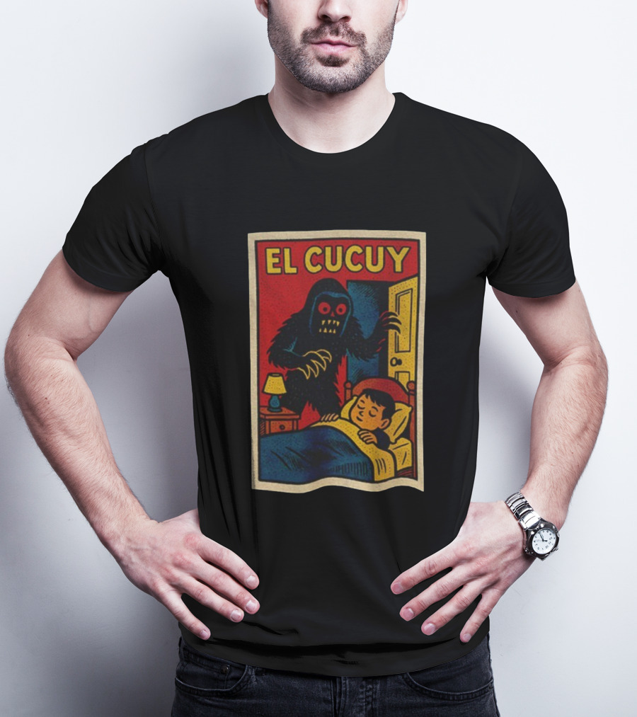El Cucuy Latin Folklore Boogeyman Retro Comic Cover Nighttime Fright T-Shirt