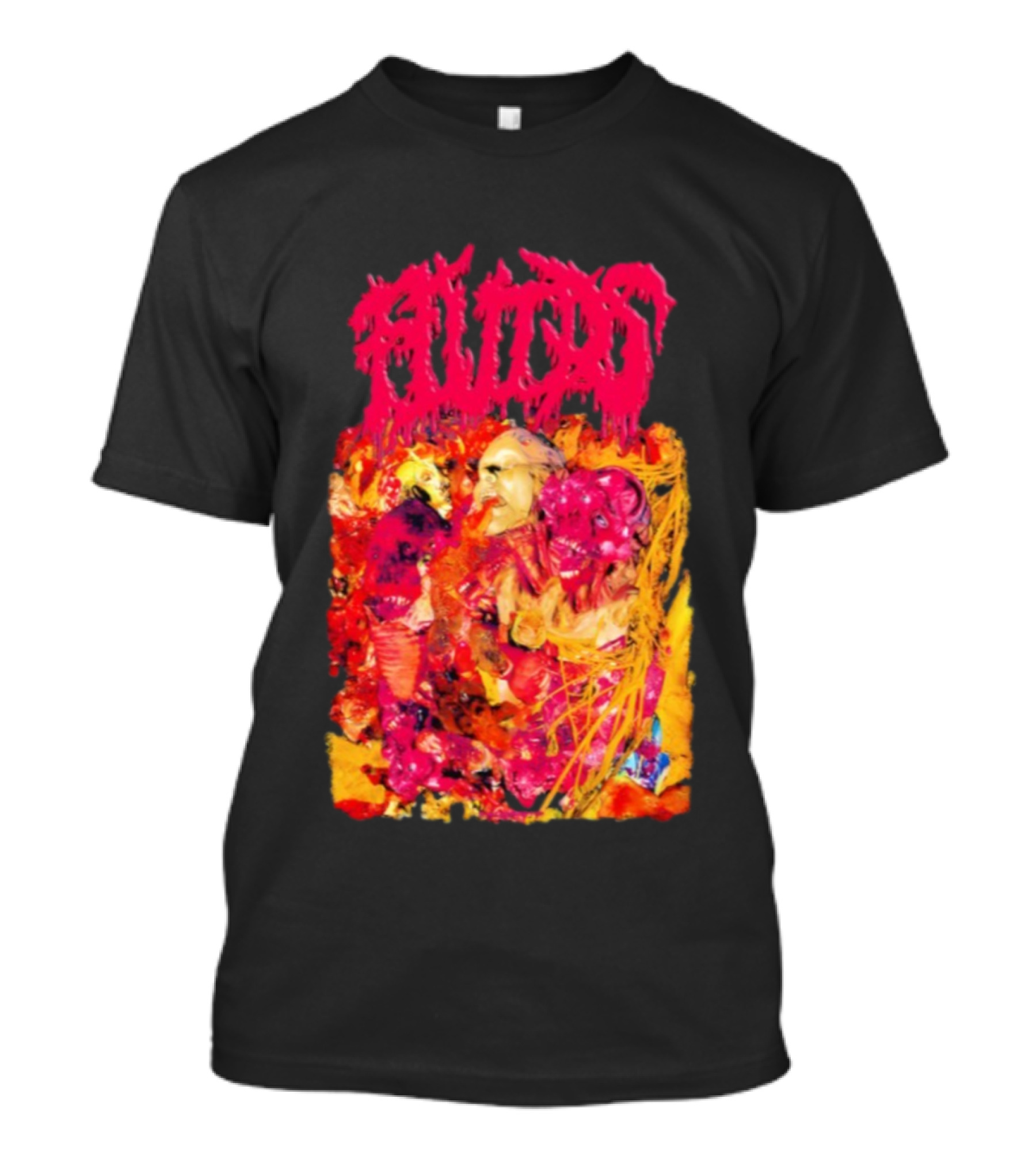 Fluids Ignorance Exalted Surreal Horror Illustration T-Shirt