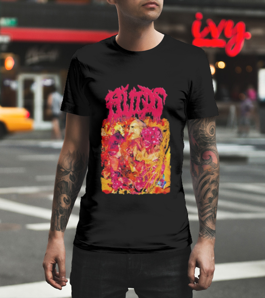 Fluids Ignorance Exalted Surreal Horror Illustration T-Shirt
