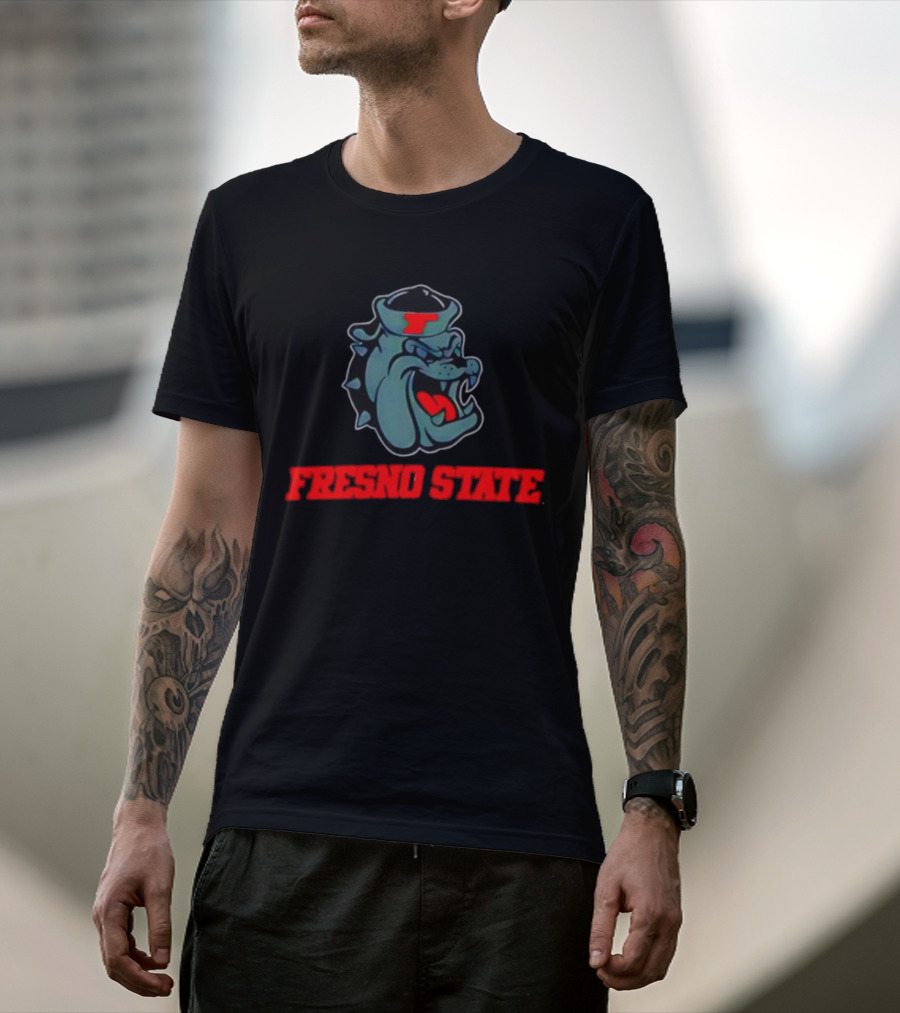 Fresno State Bulldogs California State University Mascot T-Shirt
