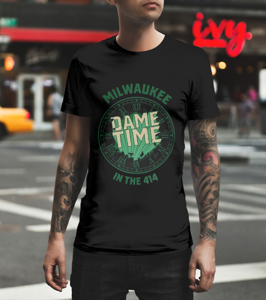Milwaukee Dame Time In The 414 Basketball Dime Time T-Shirt