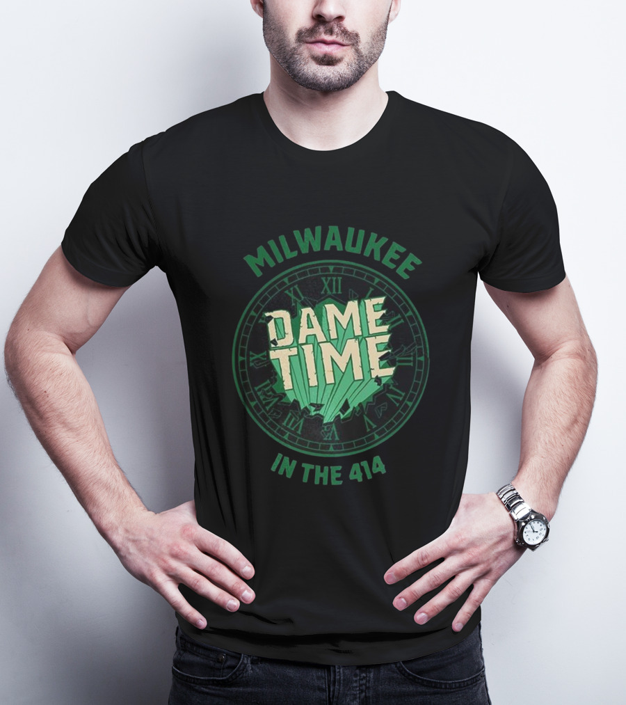 Milwaukee Dame Time In The 414 Basketball Dime Time T-Shirt