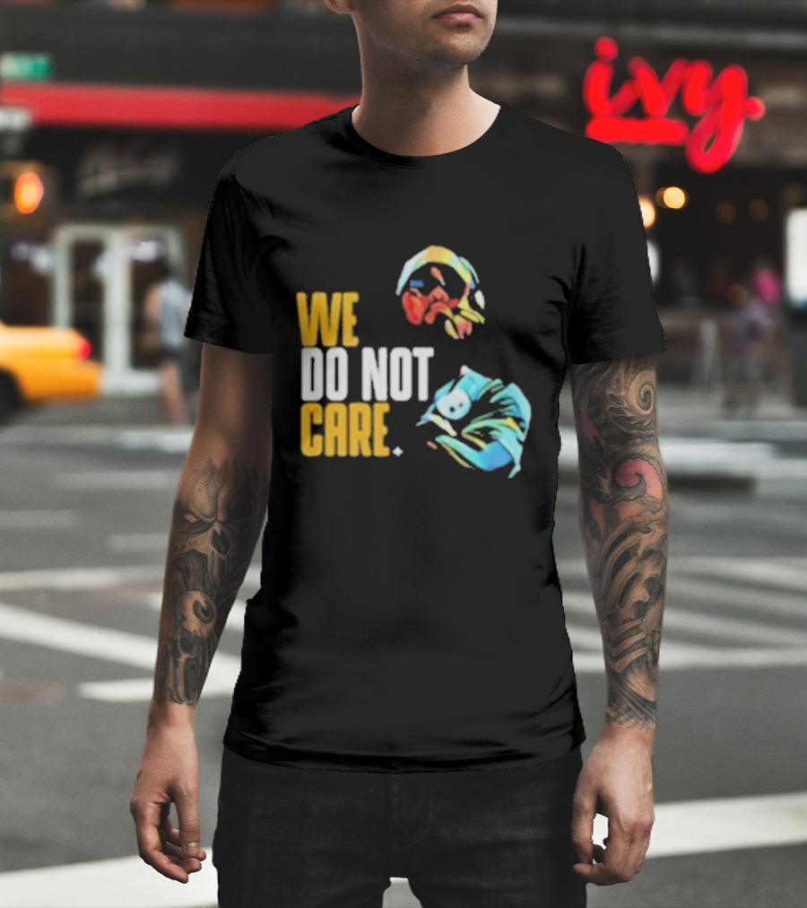 Pittsburgh Steelers We Do Not Care Abstract Art Style T-Shirt
