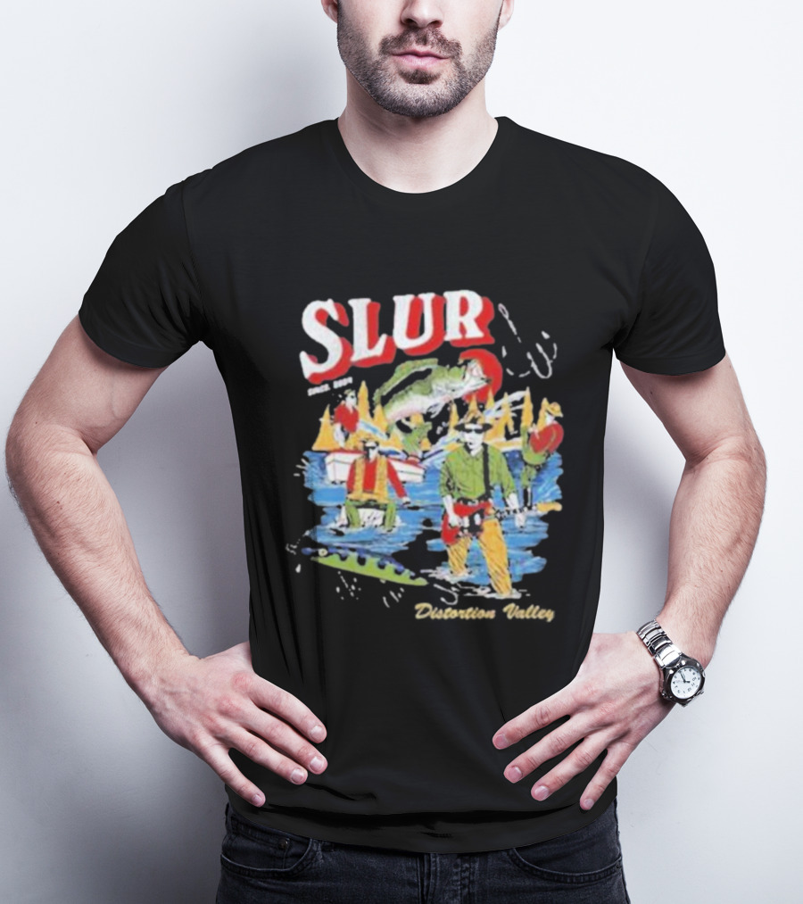 Slur Distortion Valley River Adventure Band Surprise T-Shirt