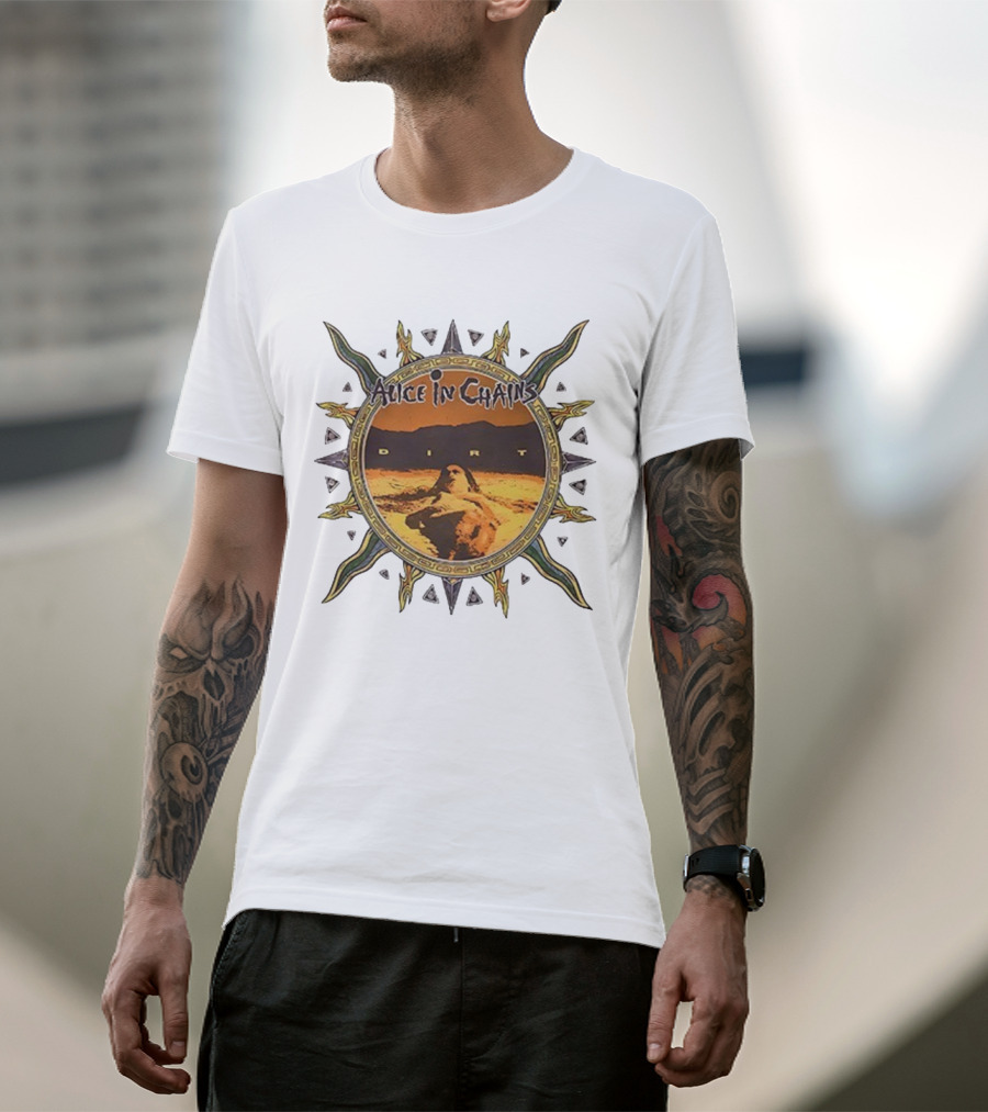 Alice In Chains Dirt Sunburst Desert Scene T-Shirt