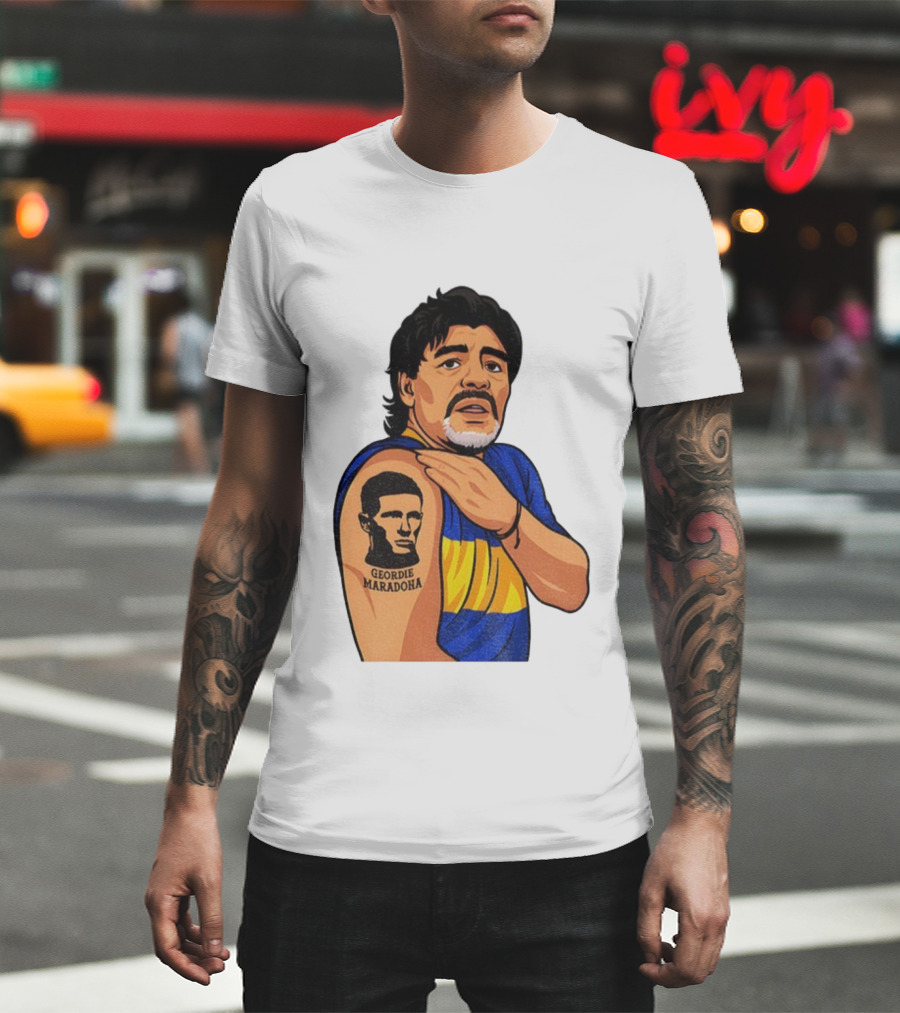 Elliot Anderson Geordie Maradona Tattoo Icon Illustration T-Shirt
