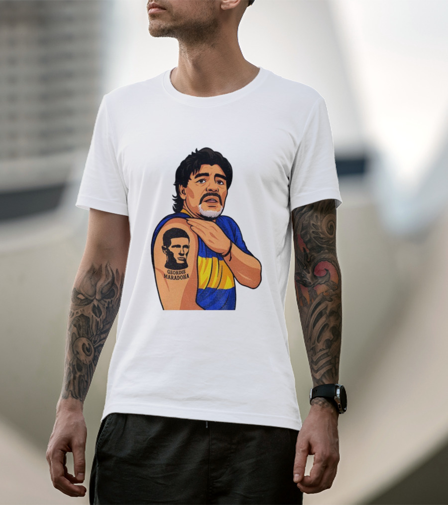Elliot Anderson Geordie Maradona Tattoo Icon Illustration T-Shirt