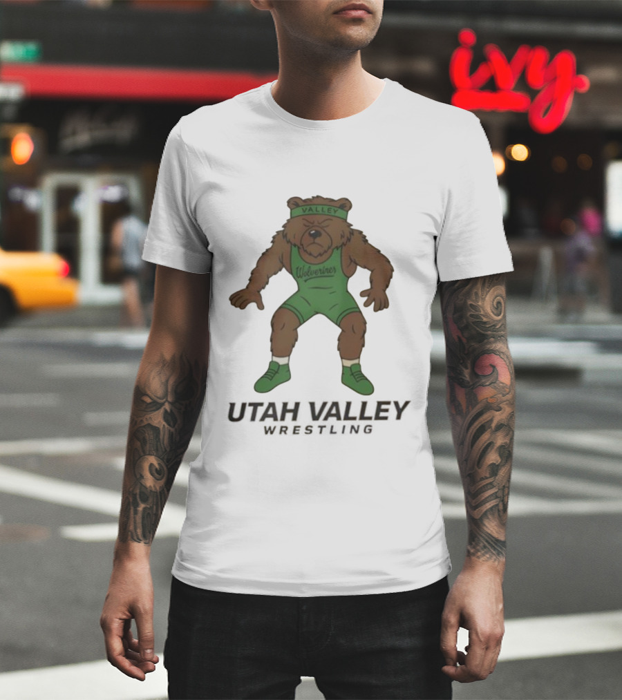 Utah Valley Wrestling Wolverines Bear Willy T-Shirt