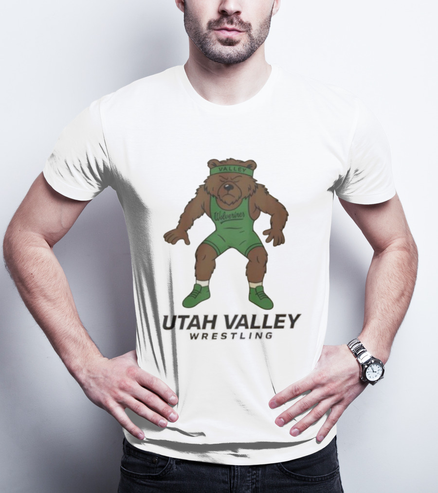Utah Valley Wrestling Wolverines Bear Willy T-Shirt