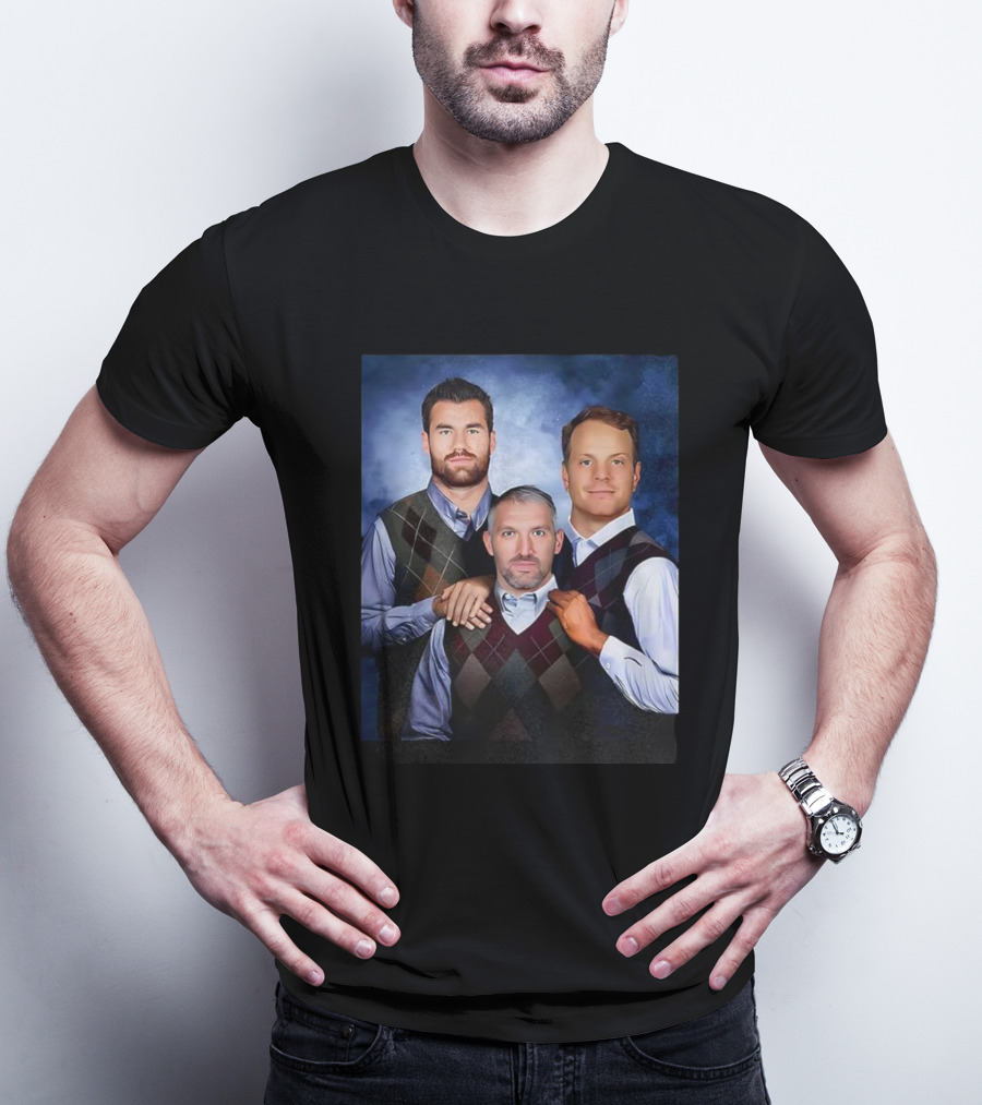 Alexander Ovechkin Tom Wilson John Carlson Step Brothers Portrait T-Shirt