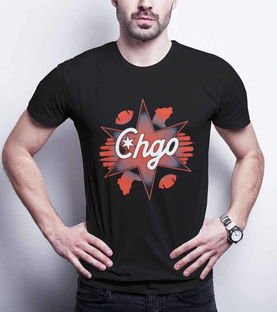 Chgo Star Football Claws T-Shirt
