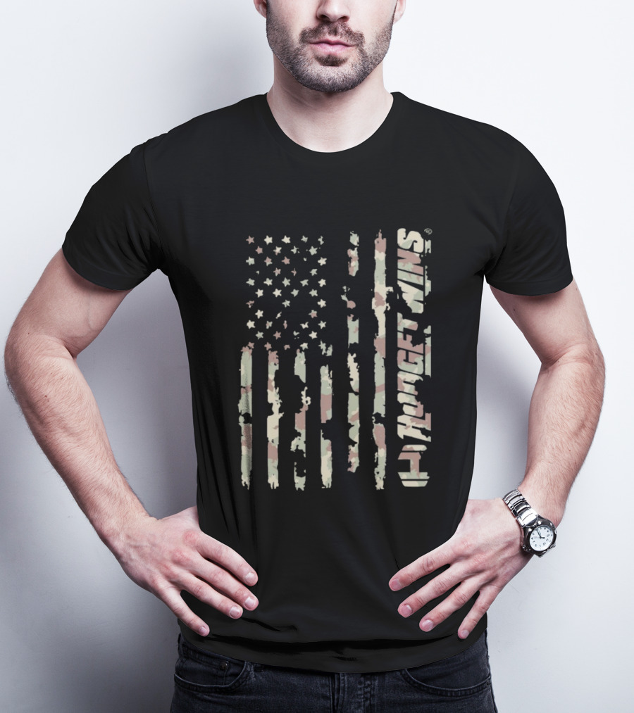 Camouflage Flag 9/11 Never Forget WMS T-Shirt