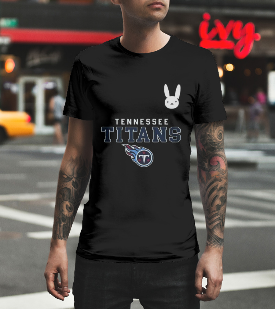 Tennessee Titans Bad Bunny DTMF Collaboration T-Shirt
