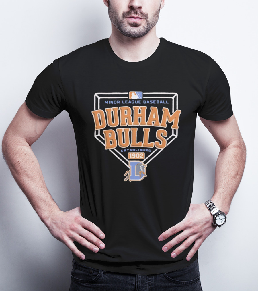 Durham Bulls Minor League Baseball 1902 Milb Established T-Shirt