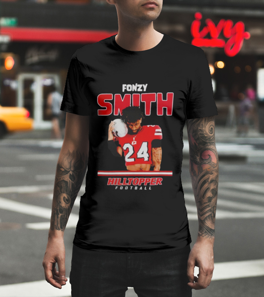 Fonzy Smith 24 Western Kentucky Hilltopper Football T-Shirt