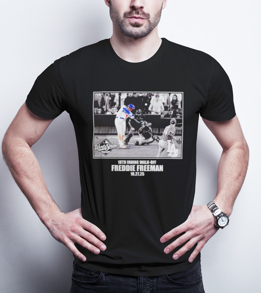 Freddie Freeman Los Angeles Dodgers 2025 World Series Moments T-Shirt