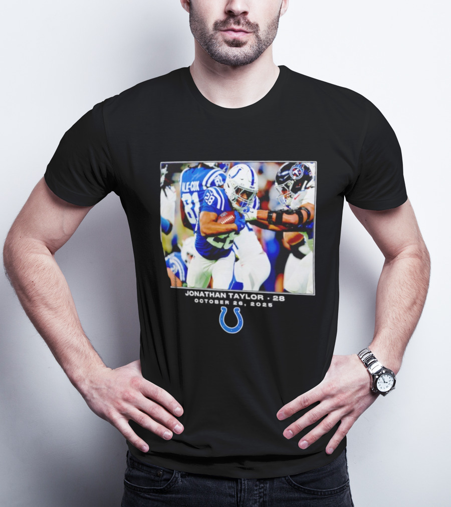 Jonathan Taylor Colts NFL Week 8 Action T-Shirt