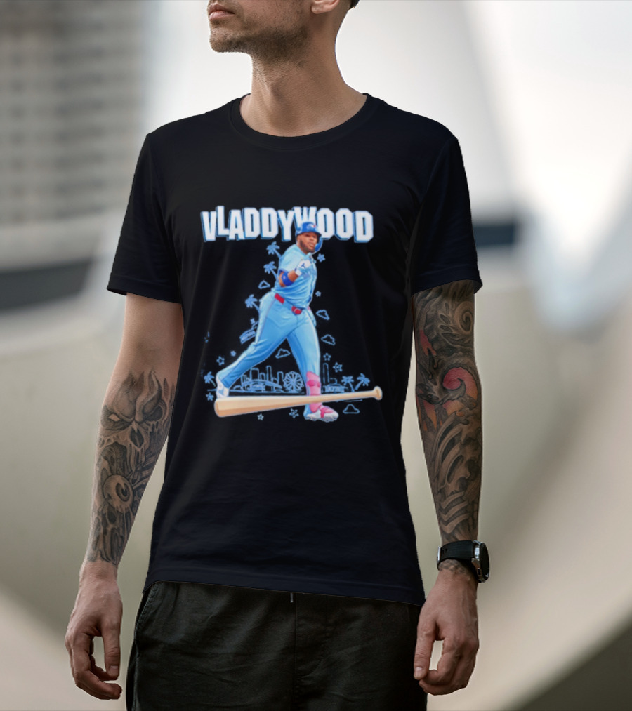 Vladdywood Vladimir Guerrero Jr. Toronto Blue Jays MLB Baseball Player Iconic Style T-Shirt