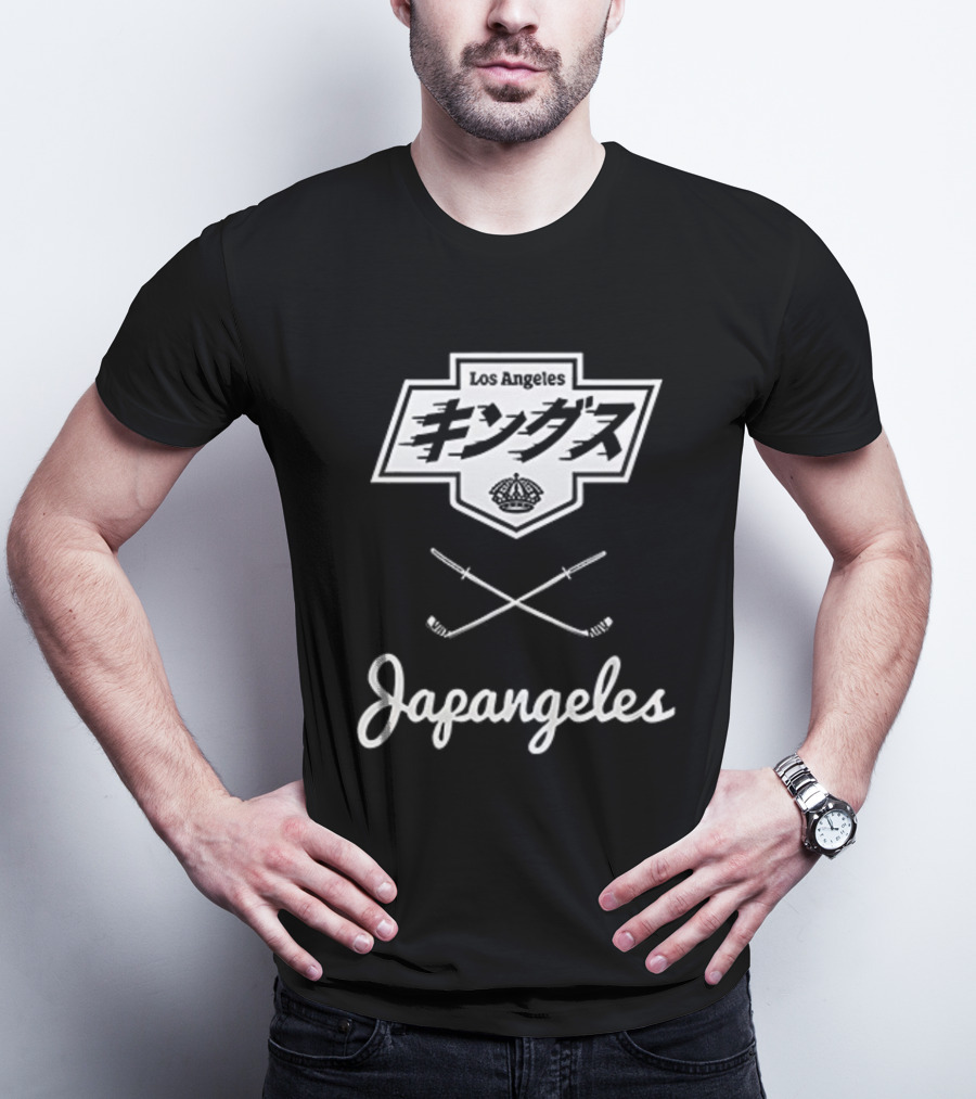 Los Angeles Kings Japangeles Japanese Hockey Sticks Collaboration T-Shirt